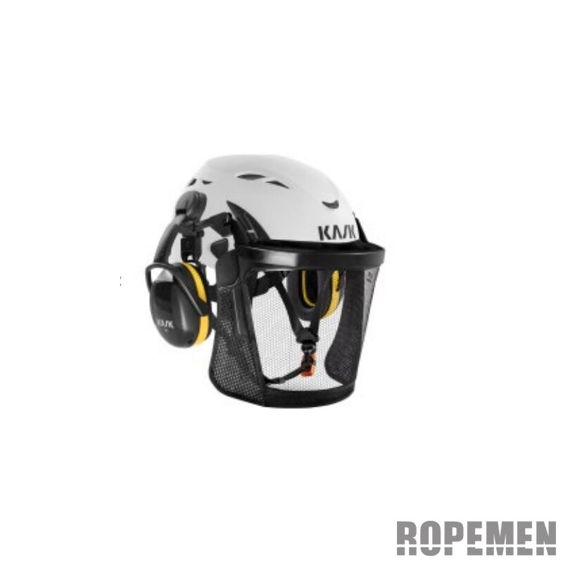 Kask SUPERPLASMA AQ Helm SET - EN 397 - mit Mesh-Visier und Gehörschu ...